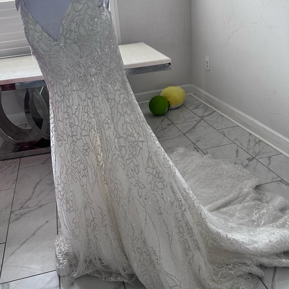 Matty M | Dresses | Elegant White Lace Wedding Dress | Poshmark